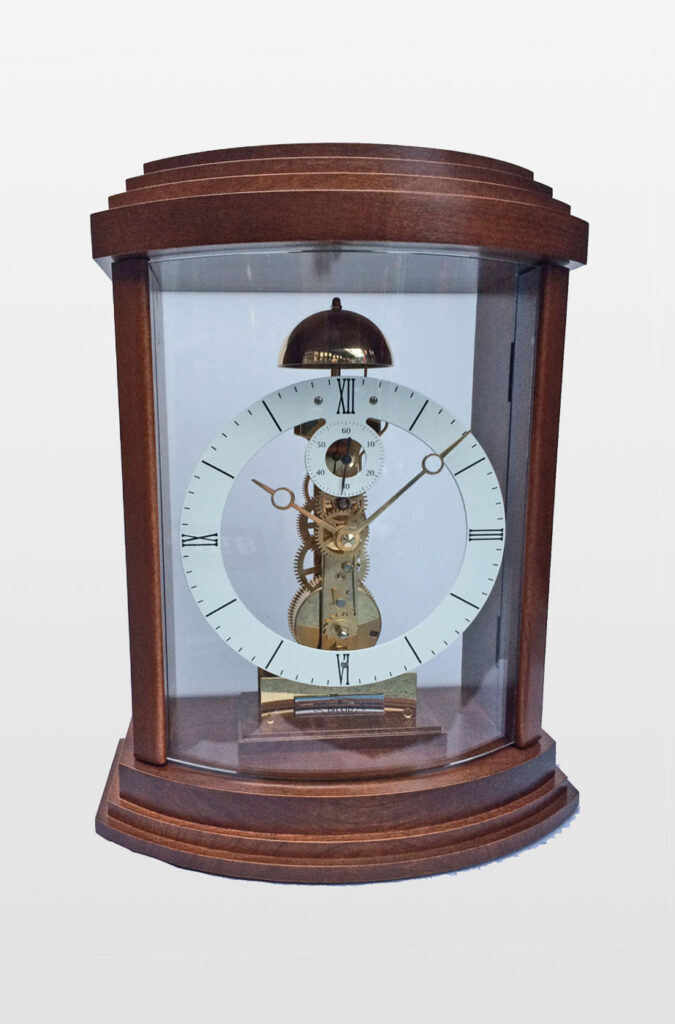 Lyndsey Mantle Clock in Walnut Finish - BilliB - The Clock Specialists