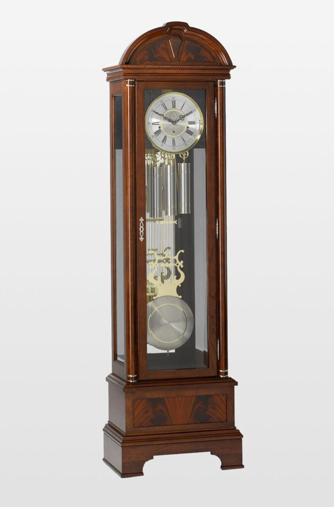 Fulton Grandfather Clock In Mahogany Finish - BilliB - The Clock ...