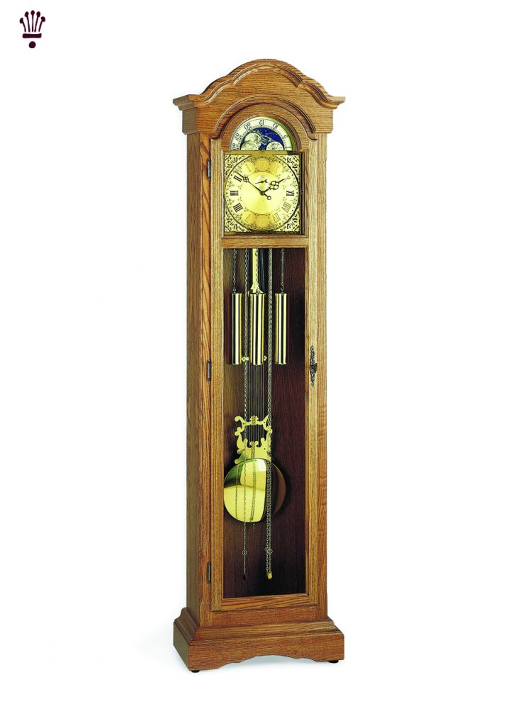 Mayfair Grandfather Clock In Oak Finish - BilliB - The Clock Specialists